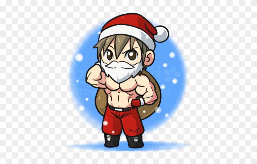 M Is For Muscular Santa By Zephleit - Chibi Santa - Full Size PNG ...