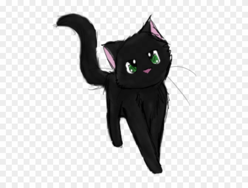 Chibi Hollyleaf Reuploaded By Moonlit-pond - Black Cat - Full Size PNG ...