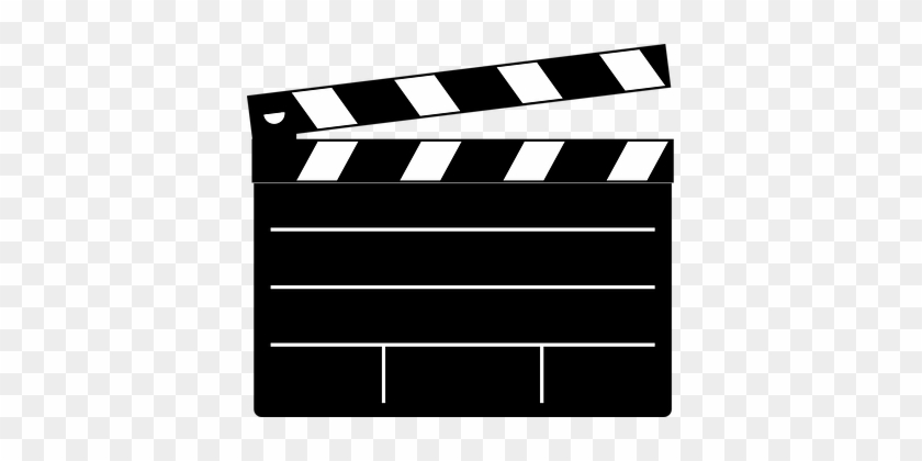 Clapboard Movie Film Clapper Scene Take Cu - Black And White ...