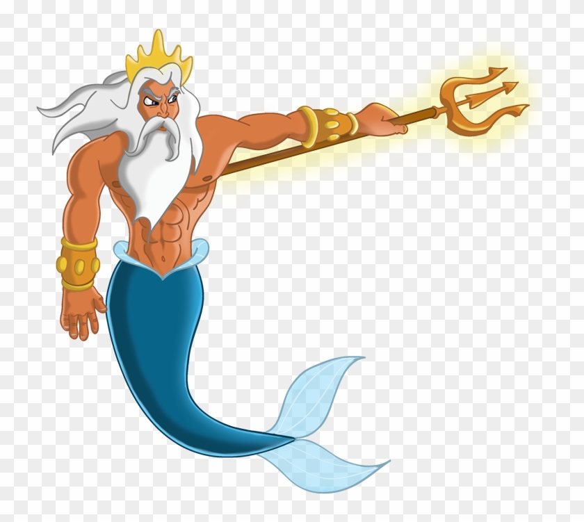 King Triton By Mr King Triton On Throne From Movie - Rey Triton ...