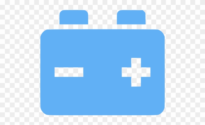 Car Battery Icon Blue - Full Size PNG Clipart Images Download
