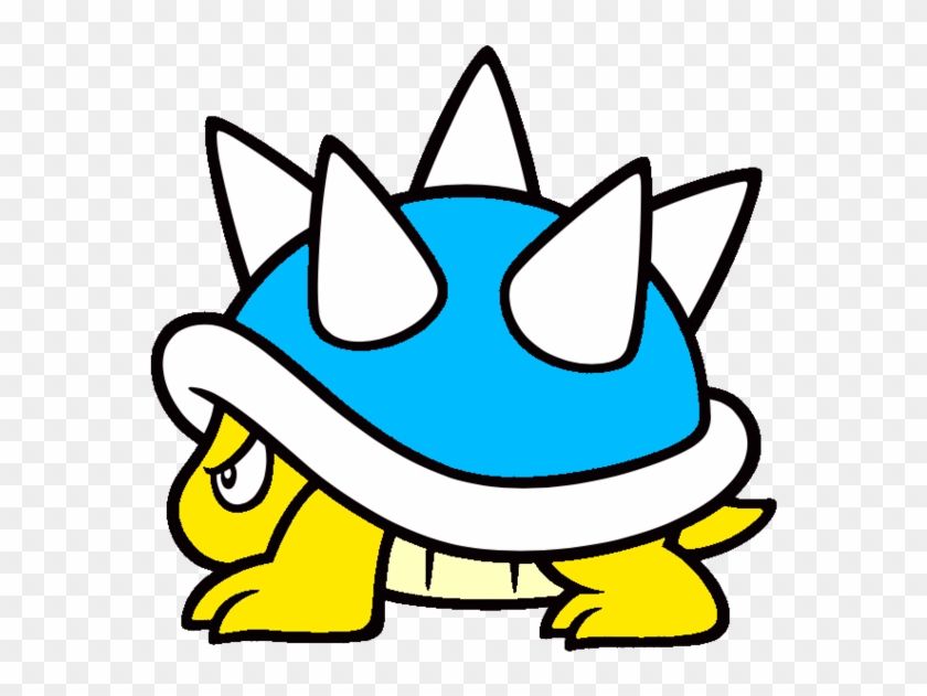Sky Blue Spiny 2d By Joshuat1306 - Spiny Mario Fan Art - Full Size PNG ...