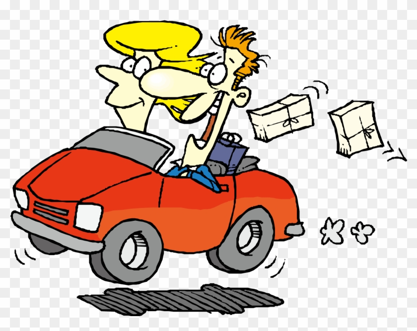 Cartoon Driving Clip Art - People In A Car - Full Size PNG Clipart ...