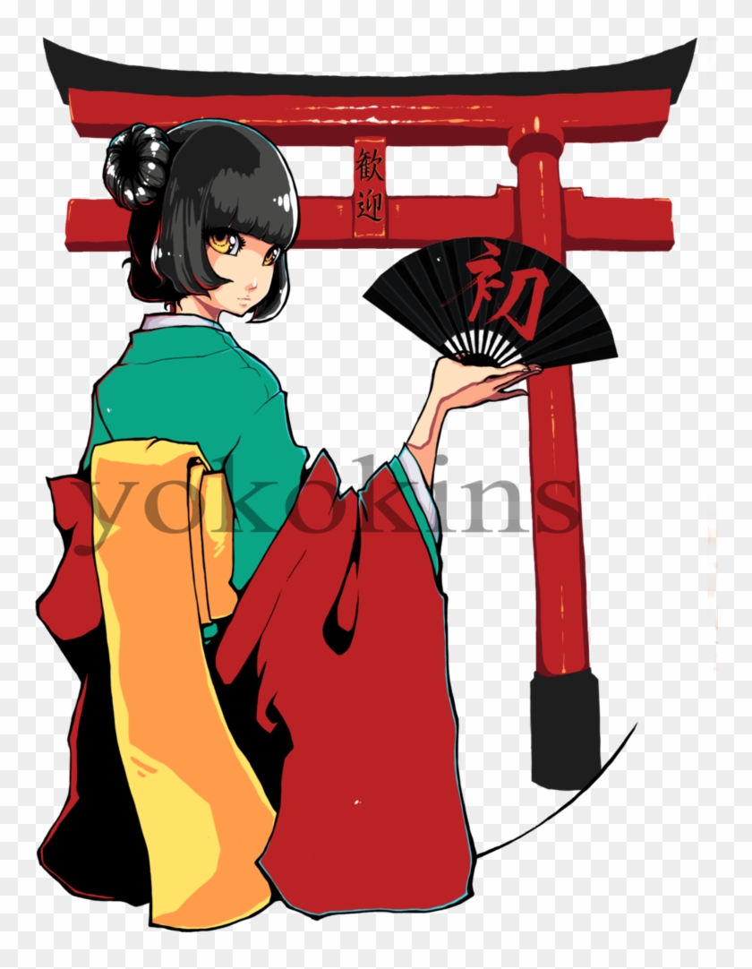 Torii Gate By Youkai-yoko - Cartoon - Full Size PNG Clipart Images Download