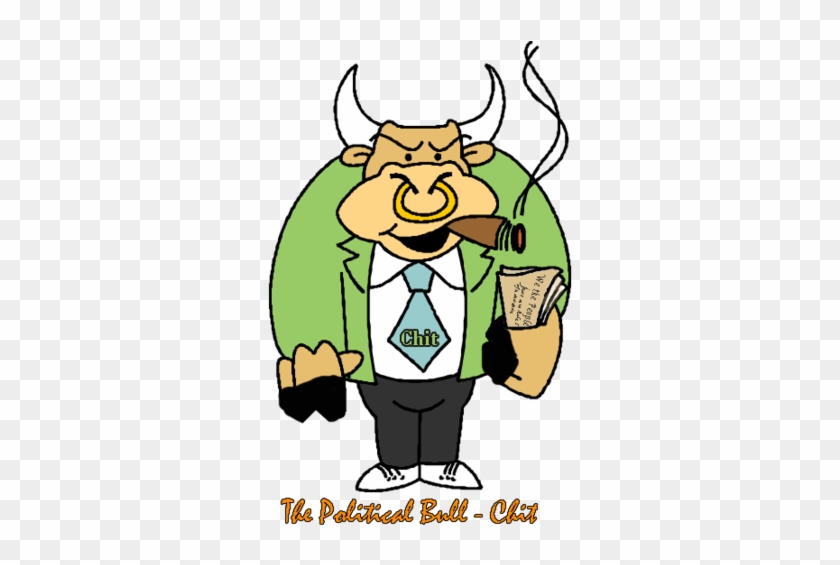 Political Bull Chit - Cartoon - Full Size PNG Clipart Images Download