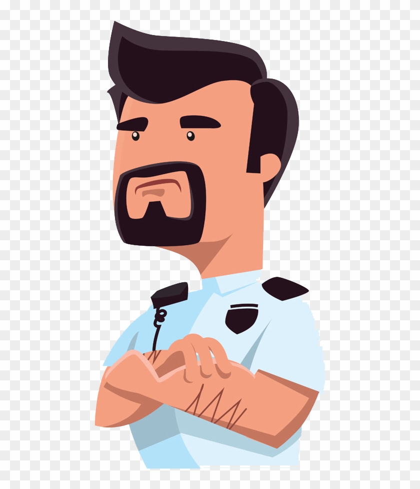 Security Guard Drawing Police Officer Cartoon - Security Guard Drawing ...