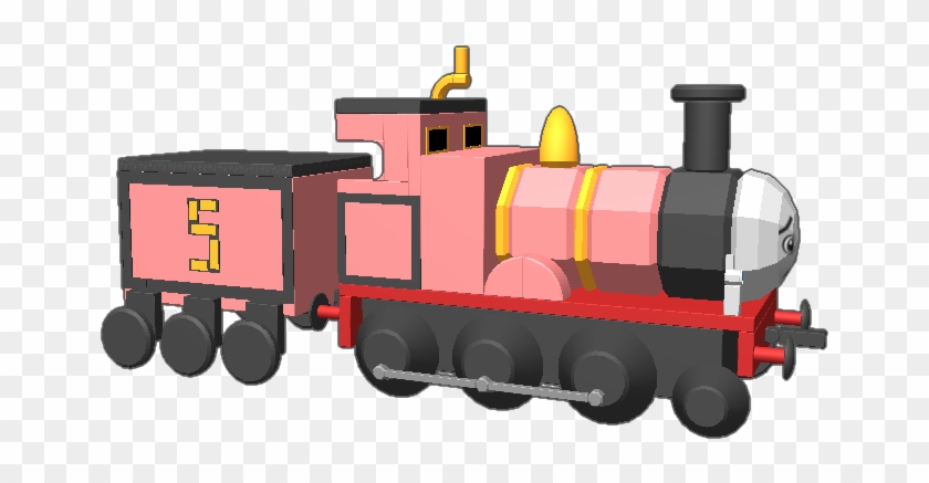 James Is Crying Because He Is Pink - Locomotive - Full Size PNG Clipart ...