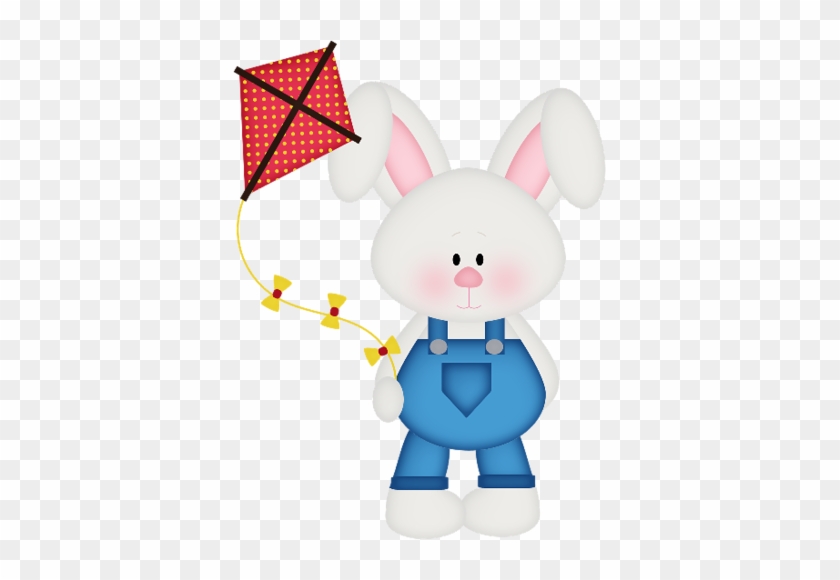 Bunny Flying Kite - Rabbit - Full Size PNG Clipart Images Download