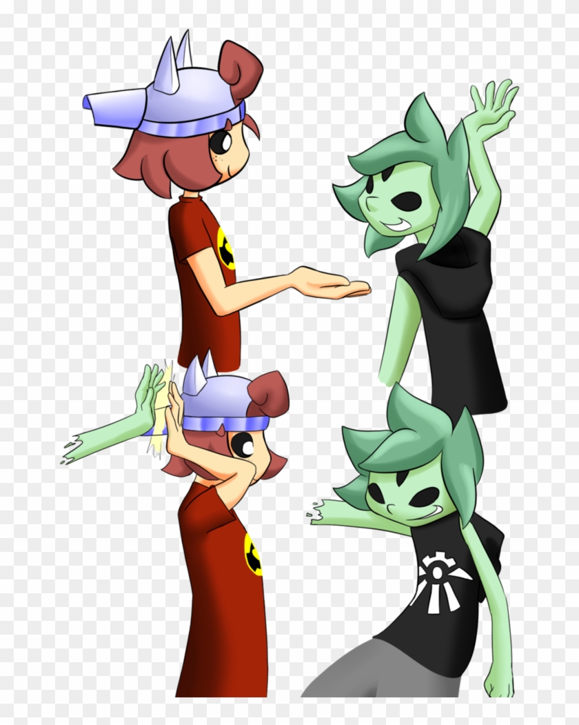 Backwards High Five By Fillershmazman - Cartoon - Full Size PNG Clipart ...