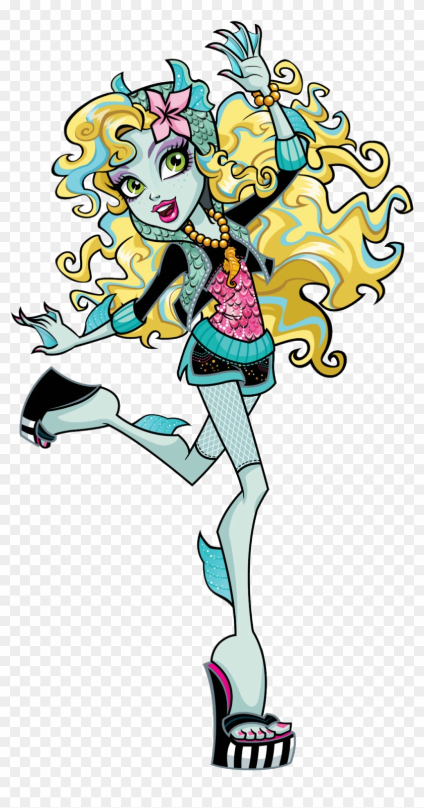 Lagoona Blue Is The Daughter Of A Sea Creature - Mattel Monster High ...