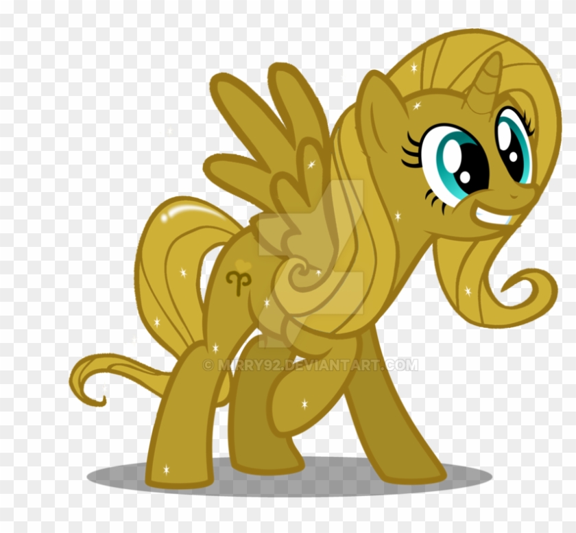 Tina Fountain Heart By Mirry92 - Pony Gold Heart - Full Size PNG ...