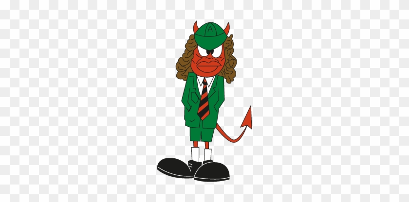 Angus Young Devil Logo - Ac Dc Angus Drawings - Full Size PNG Clipart ...