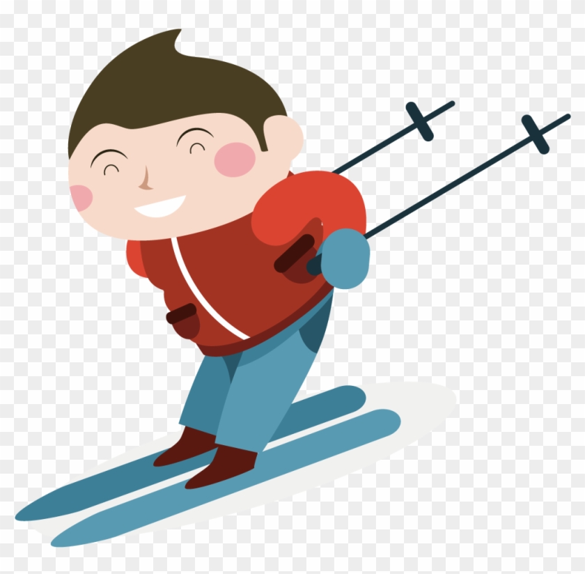 Skiing Child - Vector Skiing - Skiing Child - Vector Skiing - Free ...
