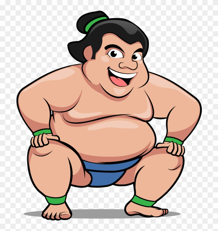 Sammy The Sumo - Cartoon - Full Size PNG Clipart Images Download