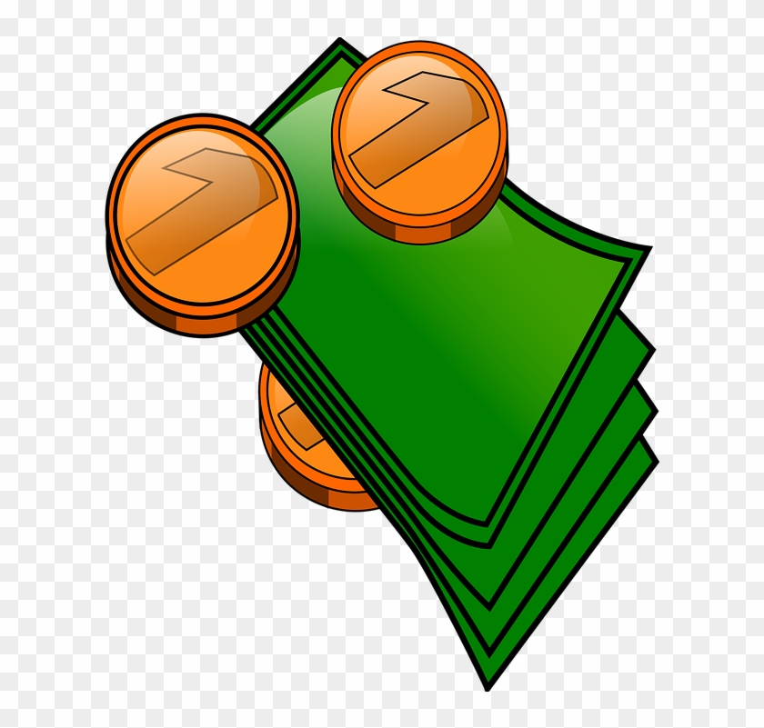 Money Coins And Bills Clip Art - Transparent Background Money Clipart ...