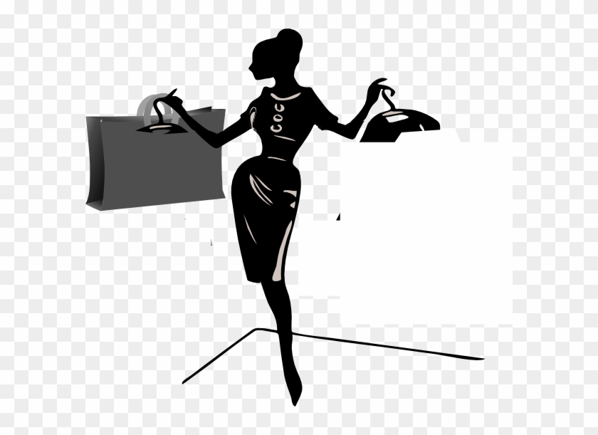 Lady Edit Shopper Clip Art - Fashion Clip Art - Full Size PNG Clipart ...