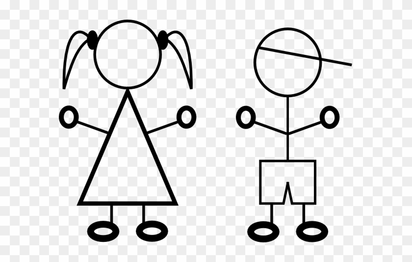 Stick Kid Clipart - Boys And Girls Stick - Full Size PNG Clipart Images ...