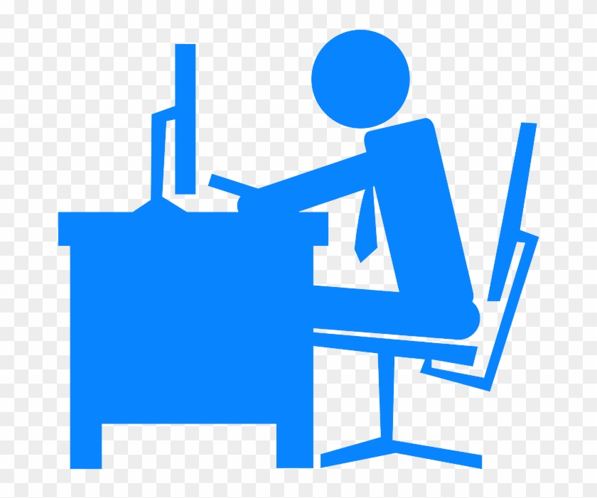 Office Clipart Back Office - Past Daily Routines Vocabulary - Full Size ...