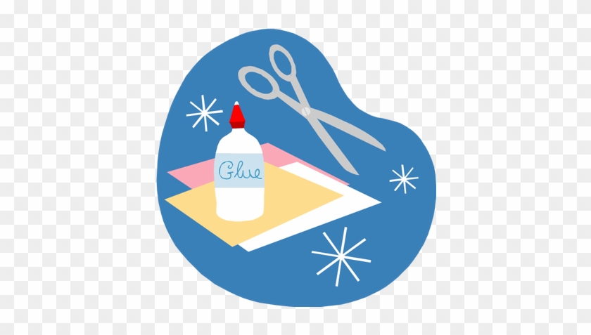New Card Making Workshops - Scissors Glue Clip Art - Full Size PNG ...