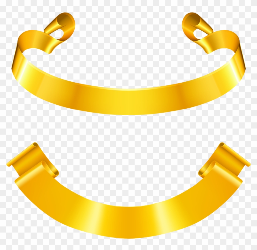 Ribbon Euclidean Vector Gold Clip Art - Ribbon Euclidean Vector Gold ...