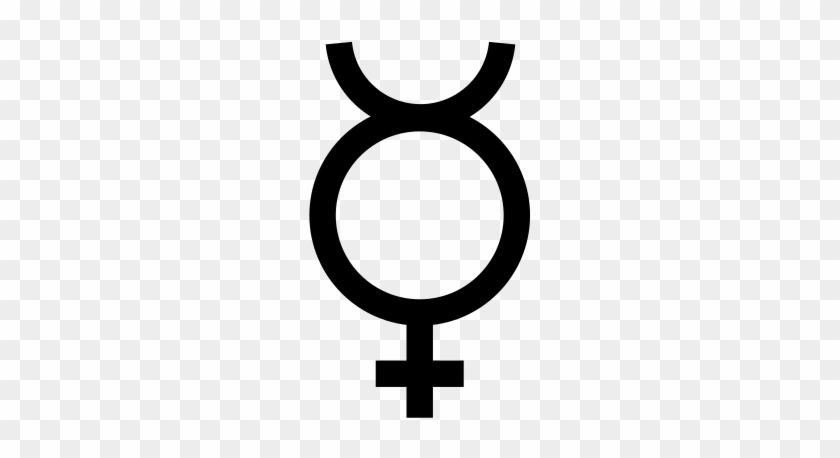Free Vector Mercury Symbol Clip Art - Simbolo Del Planeta Mercurio ...