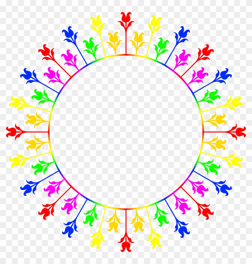 Big Image - Frame Png Circal Colour - Full Size PNG Clipart Images Download