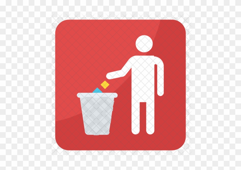 Litter Icon - Traffic Sign - Full Size PNG Clipart Images Download