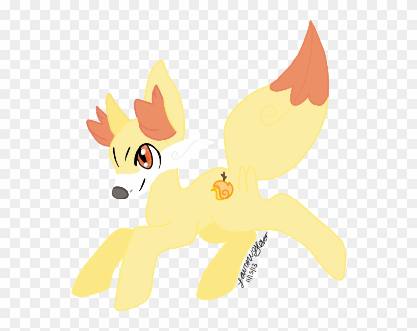 Fennekin Pony By Laurenblu - Cartoon - Free Transparent PNG Clipart ...