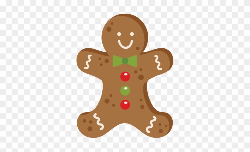 Gingerbread Man Cookie Svg Scrapbook Cut File Cute - Gingerbread Man ...