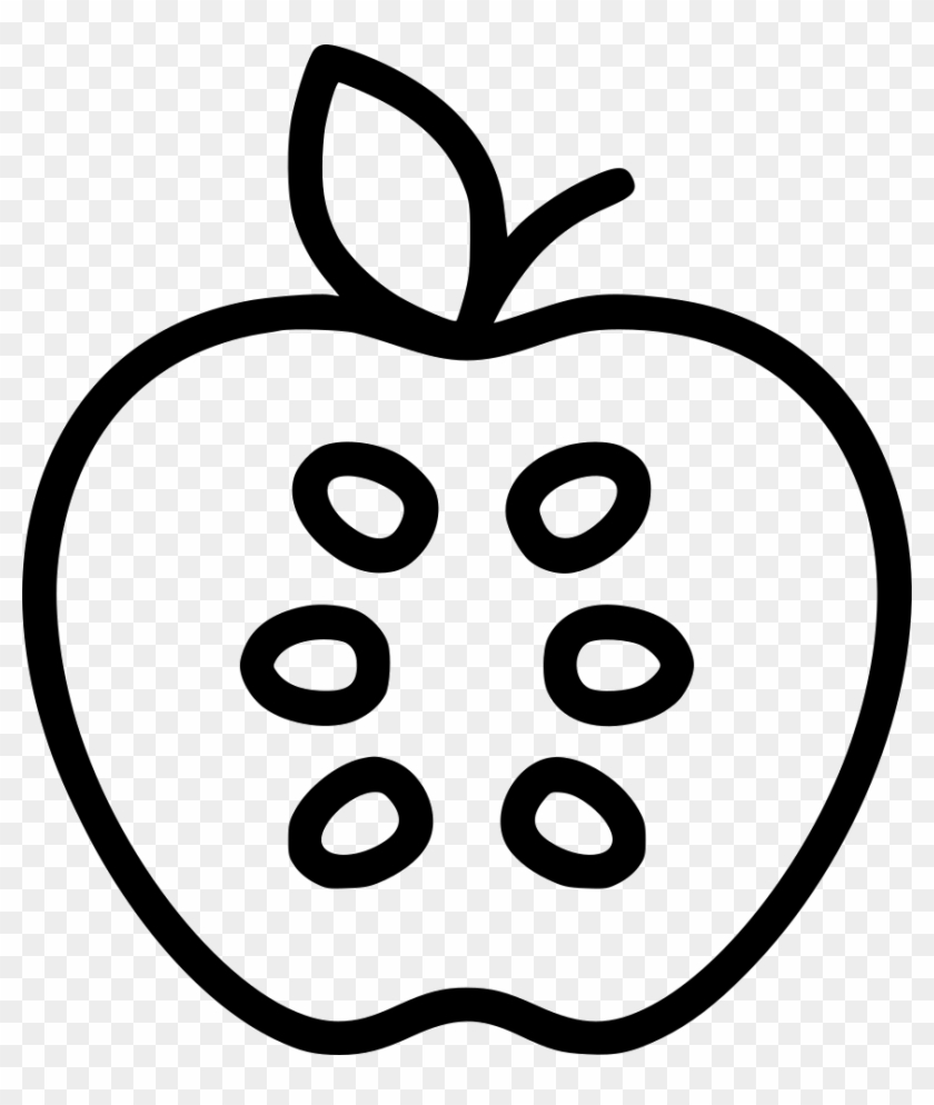 Apple Fruit Vitamin Healthy Food Diet Svg Png Icon - Health - Full Size ...