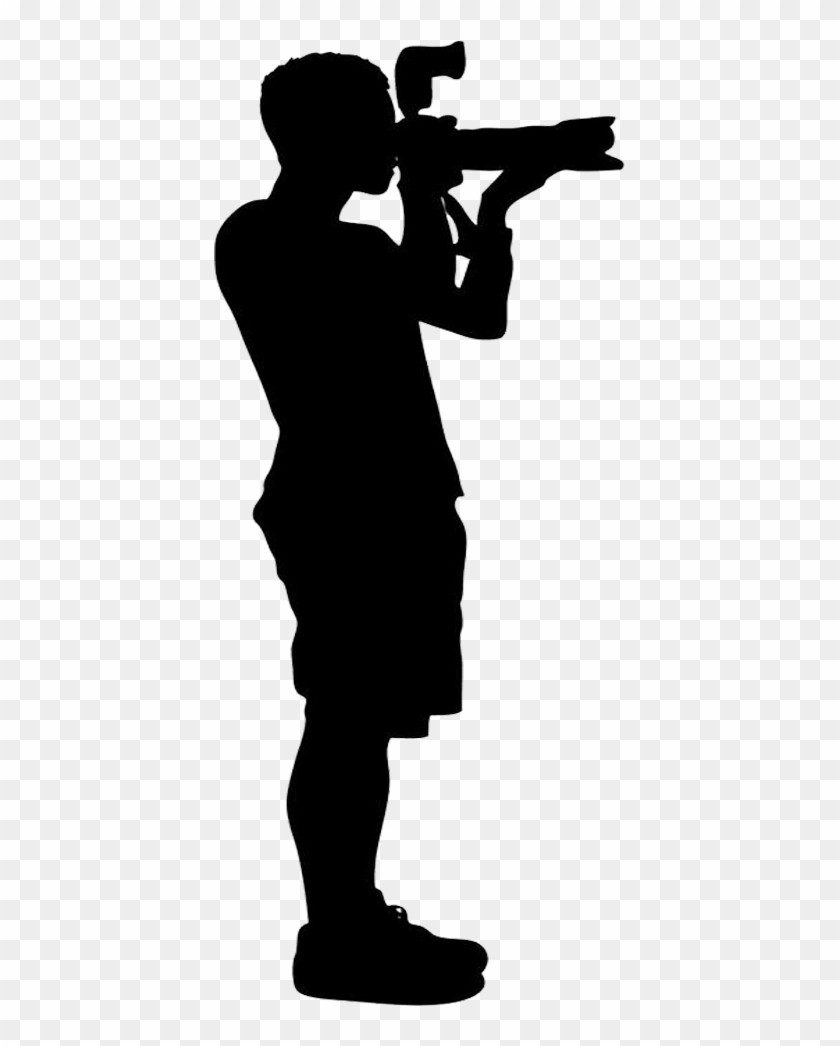 Telephoto Lens Reporter Silhouette - Telephoto Lens Reporter Silhouette ...