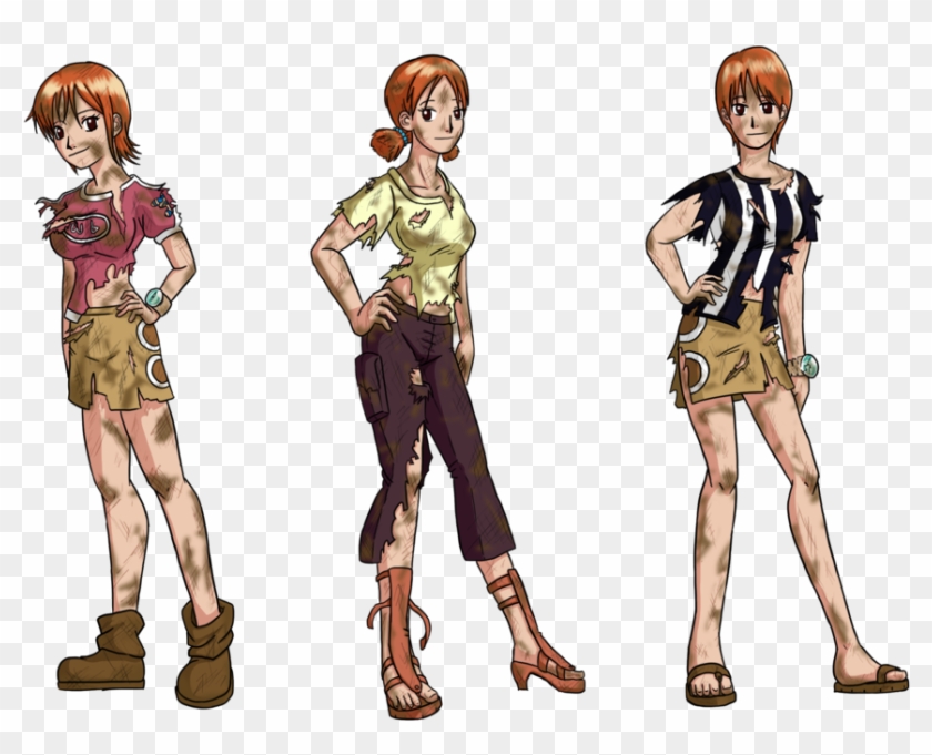 Tattered Clothing Nami By Mattwilson83 - Manga - Free Transparent PNG ...