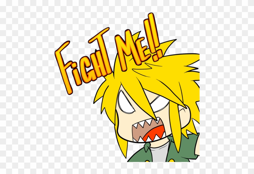 Stryker Fight Me Meme By Strykersellsart - Cartoon - Free Transparent ...