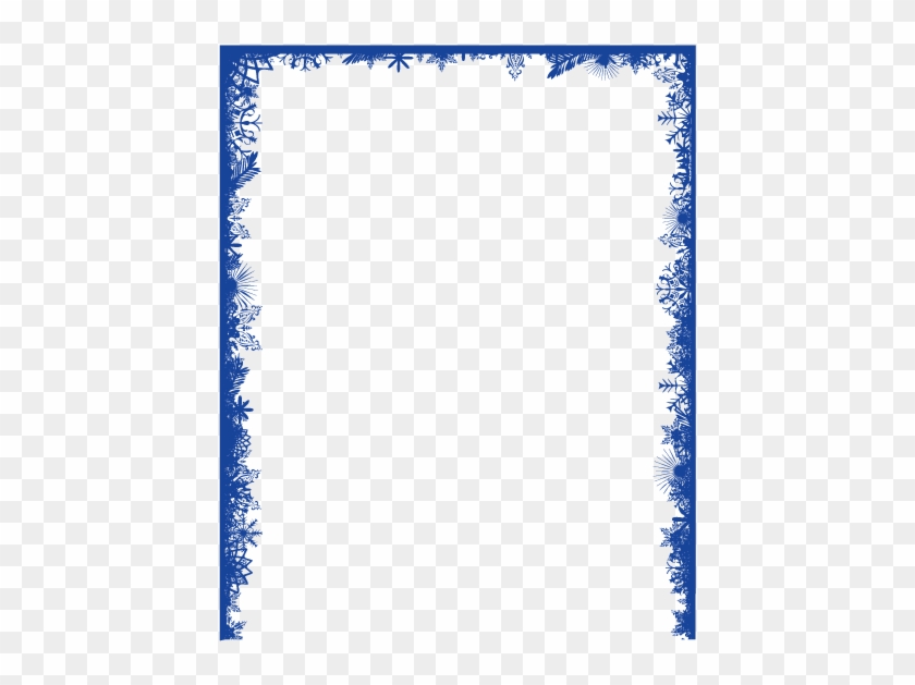 Snowflake Clip Art - Blue Snowflake Border - Full Size PNG Clipart ...