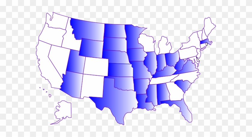 Map Of Us States - Full Size PNG Clipart Images Download