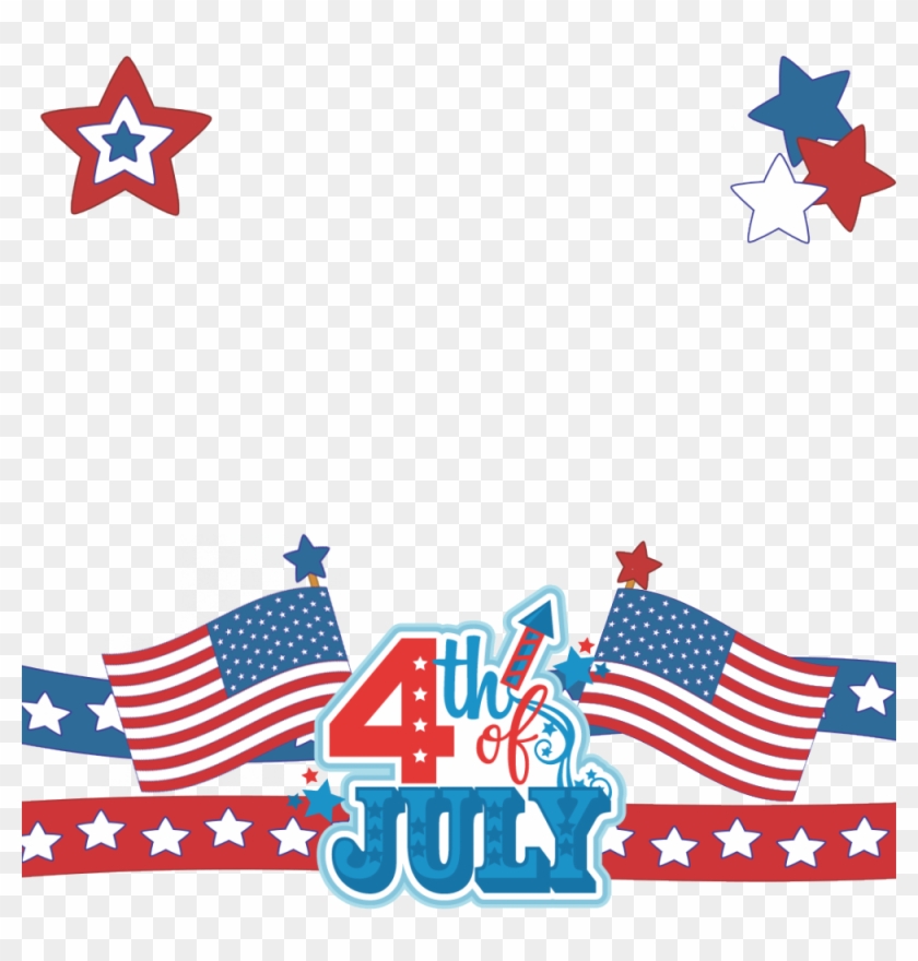 Fourth Of July Clip Art Borders Png Download - Happy 4th Of July Frame ...