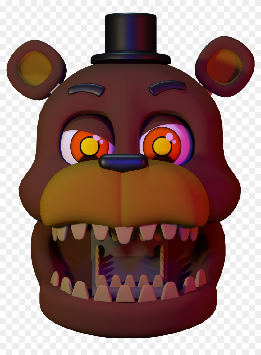 Adventure Nightmare Freddy 3d Head - Nightmare Freddy Fazbear Head ...