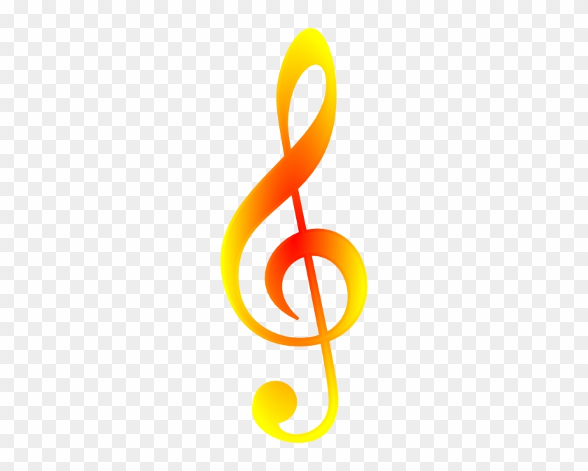 Treble Clef Tattoo Outline - Full Size PNG Clipart Images Download