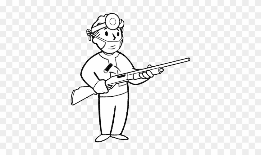 Drawn Shotgun Fallout 4 - Fallout New Vegas Shotgun Surgeon - Full Size ...