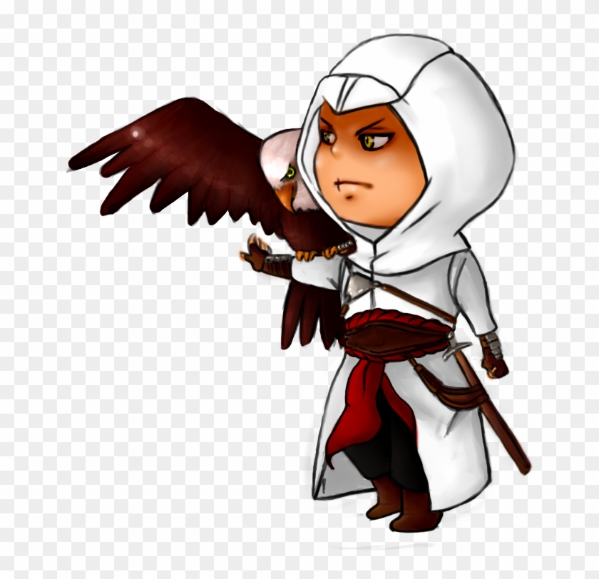 Altair Chibi Y El Aguila By Ymira2010 - Assassins Creed Chibi Png ...