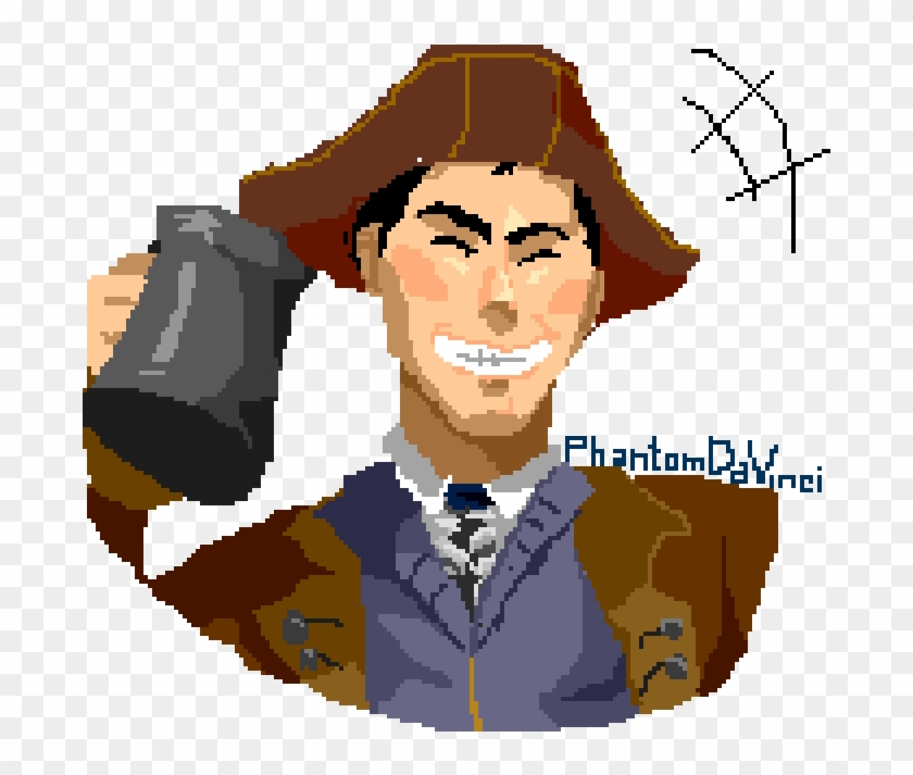Thomas Hickey Pixel By Phantomdavinci - Cartoon - Free Transparent PNG ...