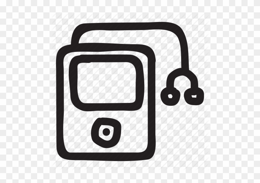 Drawn Headphones Ipod - Headphones - Full Size PNG Clipart Images Download