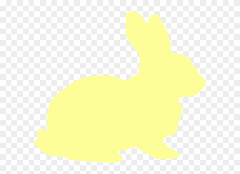 Yellow Bunny Silhouette Clip Art At Clker - Yellow Bunny Silhouette ...