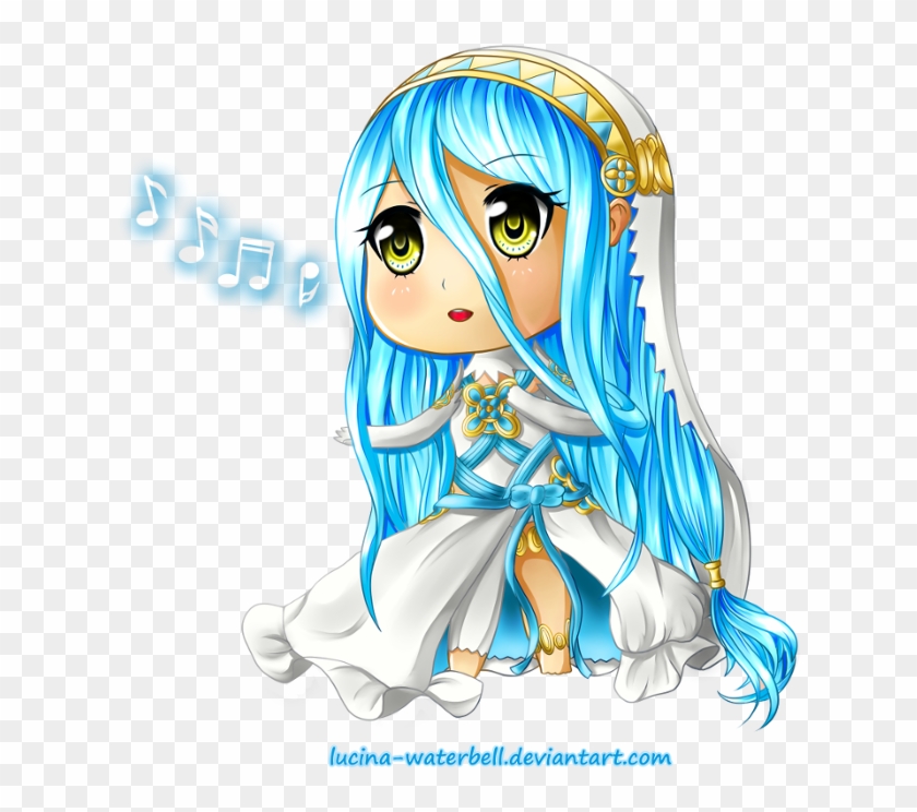 Chibi Azura By Lucina-waterbell - Cartoon - Free Transparent PNG ...