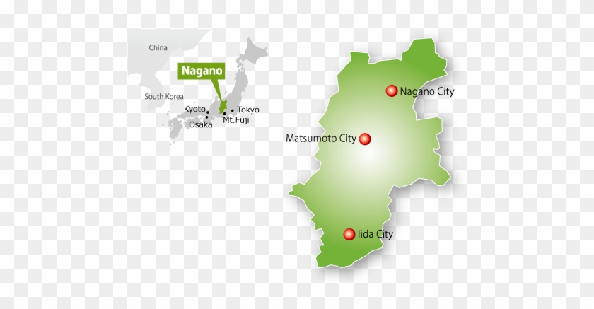 Nagano - Matsumoto - Iida - Map - Nagano Map - Free Transparent PNG ...