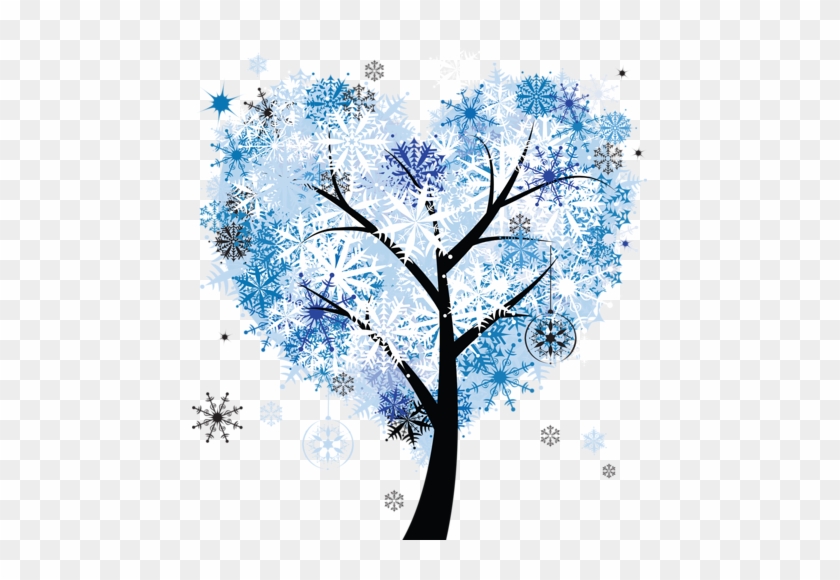 Snowflake Tree - Cheap Wall Framed Painting Distinctive Heart Shaped ...