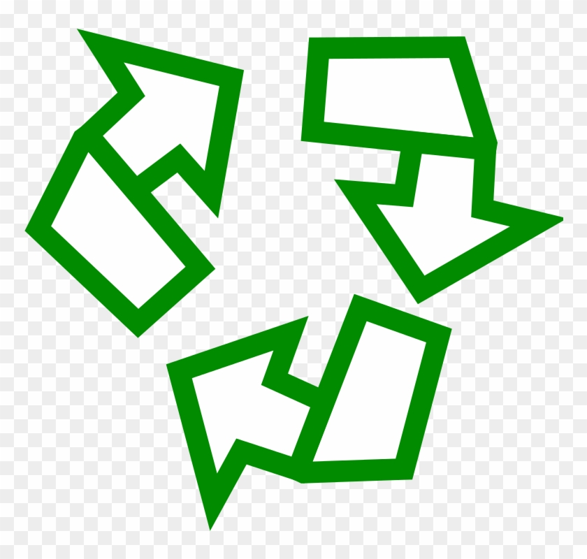 Recycling Symbol Paper Clip Art - Recycling Symbol - Full Size PNG ...