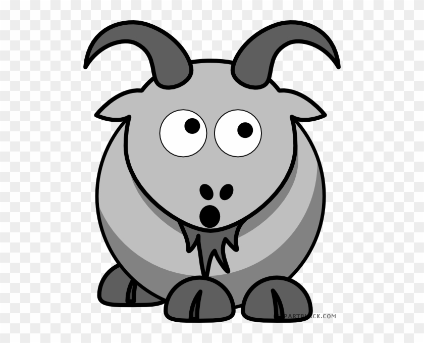 Gray Goat Animal Free Black White Clipart Images Clipartblack - Cartoon ...