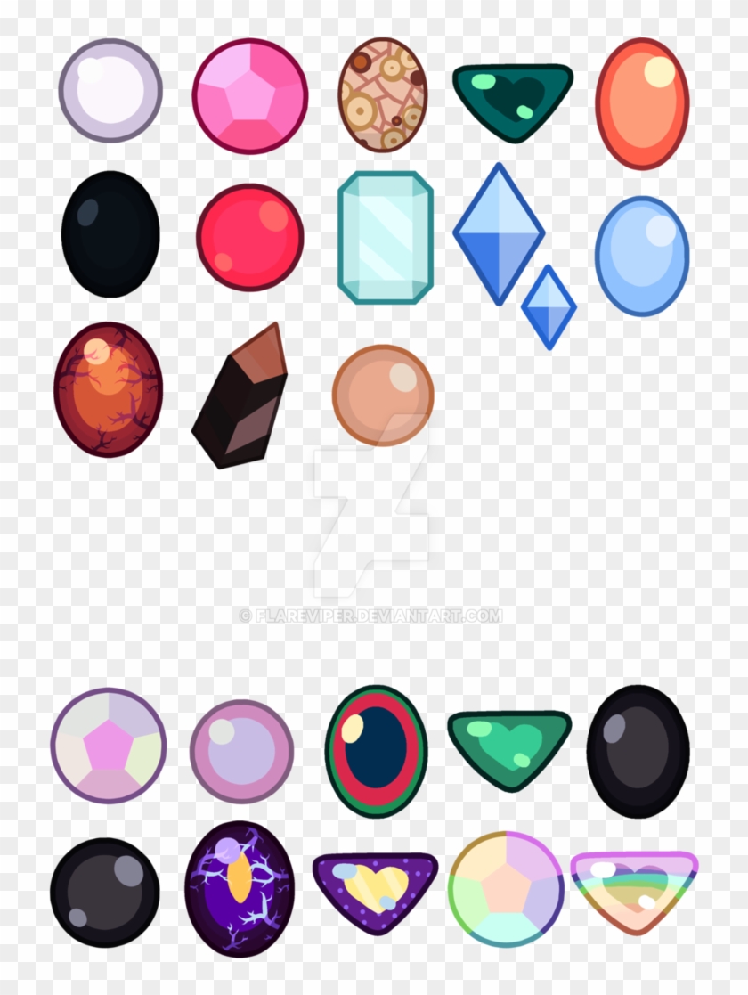 All Gem Cuts By Flareviper - Steven Universe Gem Cuts - Full Size PNG ...