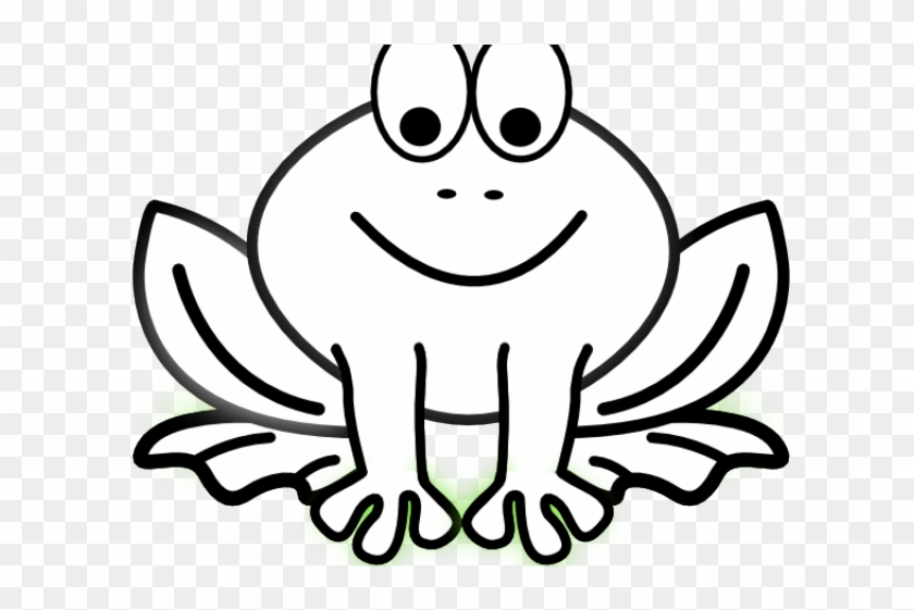 Outline Of A Frog - Frog Clip Art Black And White - Full Size PNG ...